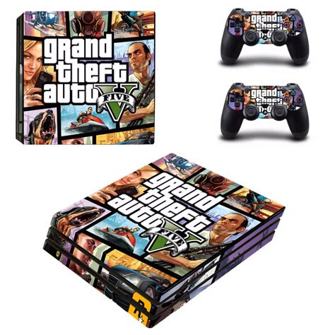Grand Theft Auto V Ps4 Pro Skin Sticker For Playstation 4 Console