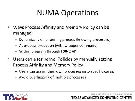 numa control for hybrid applications kent milfeld tacc