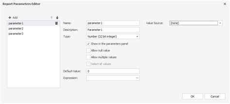 Using Report Parameters