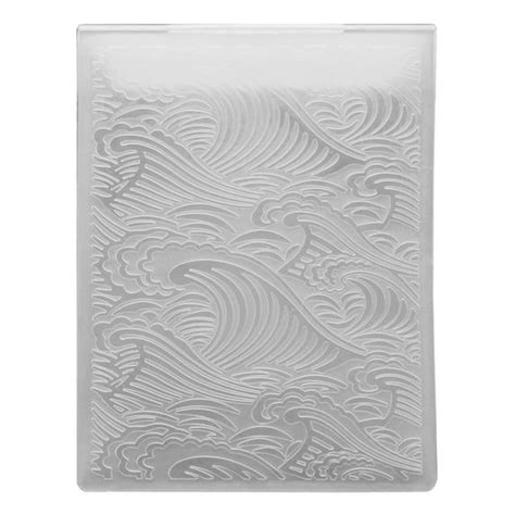 Necvior Sea Wave Background Embossing Template Aesthetic Embossing