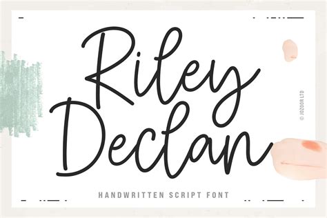 Riley Declan Signature Script Font Script Fonts ~ Creative Market
