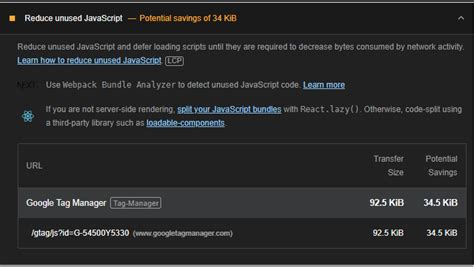 Performance Issue With Nextjs And Google Tag Manager Stack Overflow