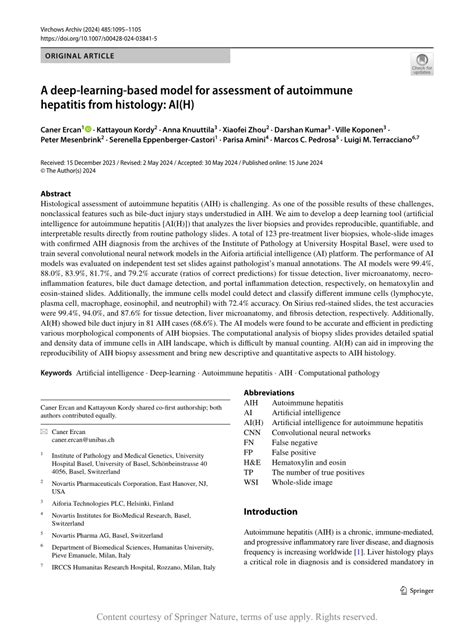 Pdf A Deep Learning Based Model For Assessment Of Autoimmune