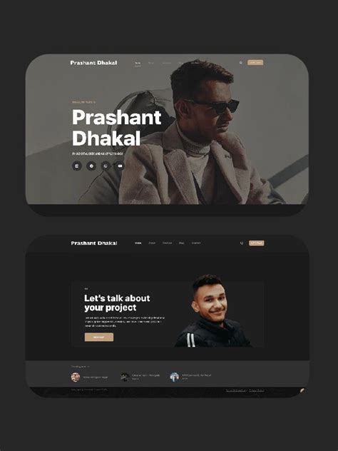 prashant dhakal on linkedin website project portfoliowebsite