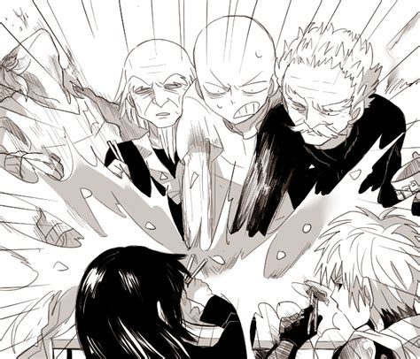Fubuki Saitama Genos King Bang And More One Punch Man Drawn By Ban Ban Danbooru