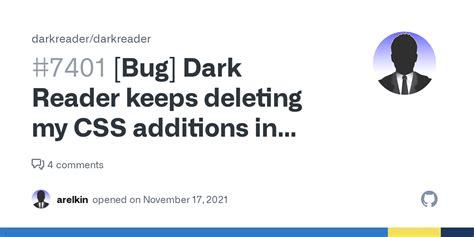 Bug Dark Reader Keeps Deleting My Css Additions In Developer Tools · Issue 7401 · Darkreader