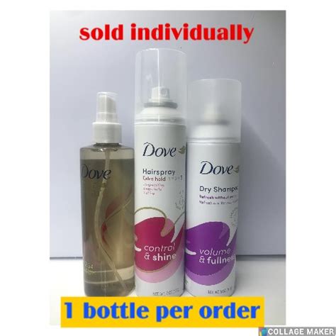 Dove Dry Shampoo Extra Hold Hair Spray Heat Protect Hair Spray