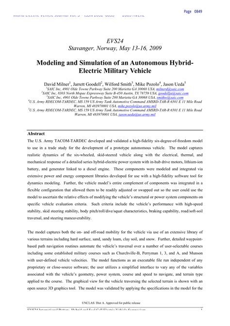 Pdf Modeling And Simulation Of An Autonomous Hybrid Electric