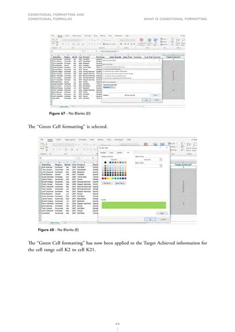 Conditional Formatting And Conditional Formulaspdf