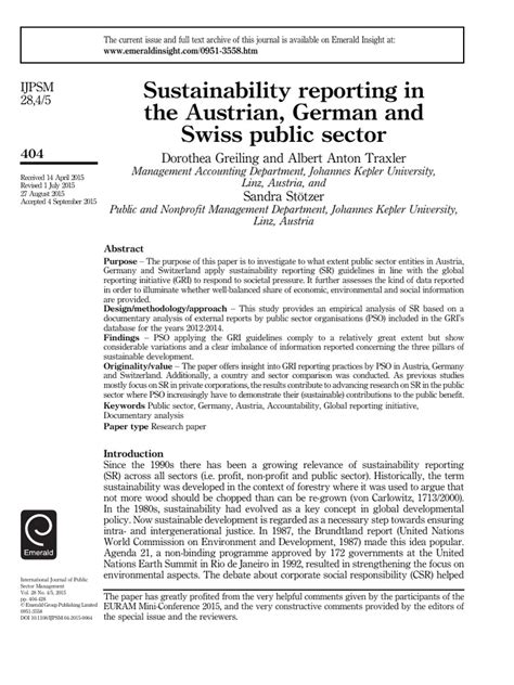 Greiling Pdf Sustainability Governance