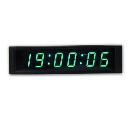 green led countdown clock 1 6digits led digital wall clock for