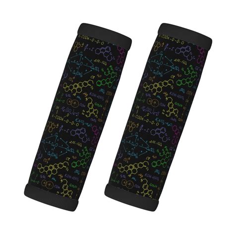 Ocsxa Chemistry Formulas Print 2 Pack Luggage Handle Wrap Suitcase