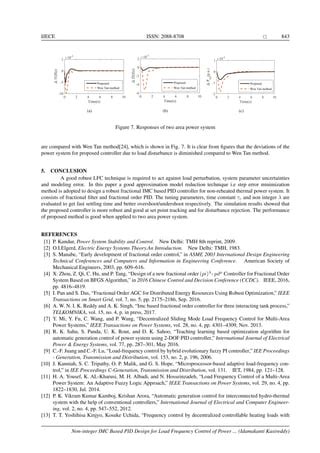 Non Integer IMC Based PID Design For Load Frequency Control Of Power System Through Reduced