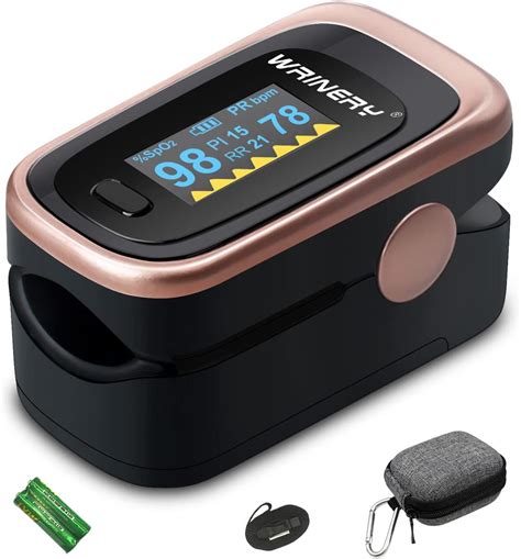 Wrinery Pulse Oximeter Fingertip Oxygen O2 Saturation