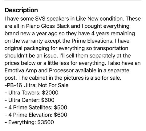 Good Deal On Used Svs System R Hometheater