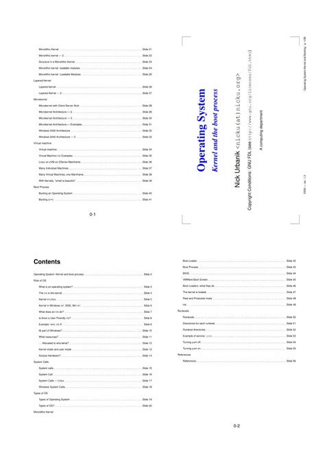 Pdf Operating System · Operating System Kernel And Boot