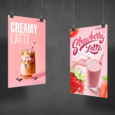 Coffee 8low 카페 포스터 디자인 전단지·포스터·인쇄물 포트폴리오 크몽