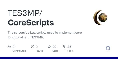 github tes3mp corescripts the serverside lua scripts used to