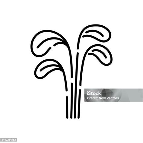물냉이 낙서 아이콘입니다 손으로 그린 검은 스케치 벡터 그림입니다 건강한 식생활에 대한 스톡 벡터 아트 및 기타 이미지 건강한 식생활 그리기 꽃무늬 Istock
