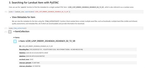 Landsat Spatiotemporal Asset Catalog Pystac Query Example Us