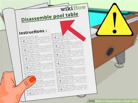 How To Disassemble A Pool Table 11 Steps With Pictures