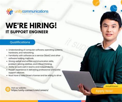 Unity Communications On Linkedin It Hiringnow Unitybpocareers Growwithus Careers