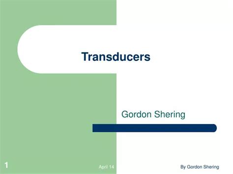 PPT Transducers PowerPoint Presentation Free Download ID 736160