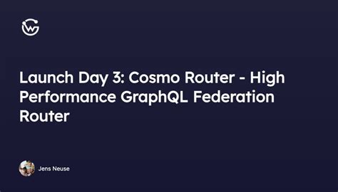 Cosmo Router High Performance Federation V1 And V2 Router Gateway Rgraphql