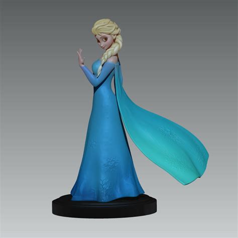 🎨 Elsa Frozen Fan Art 3d Print Model・ 3d File For ・cults