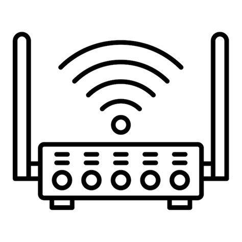 Premium Vector Wireless Router Icon