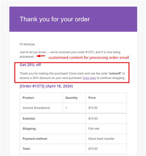 How To Edit WooCommerce Processing Order Email Tyche Softwares