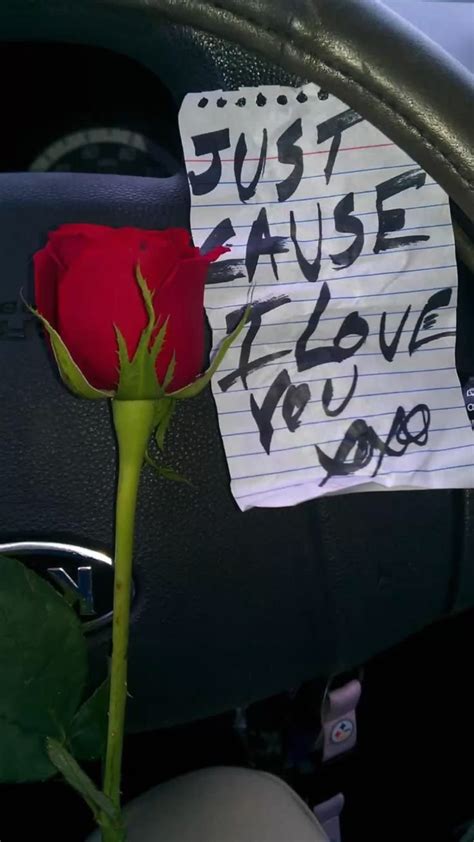 Romantic Gestures A Red Rose On A Car Dashboard Romantic Gesture For