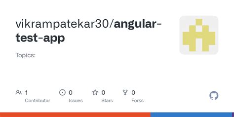 github vikrampatekar30 angular test app topics