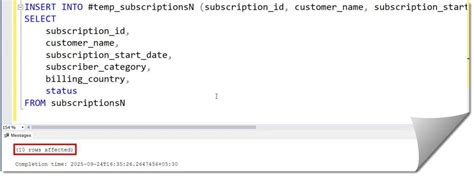 Sql Server Insert Into Temp Table Sql Server Guides