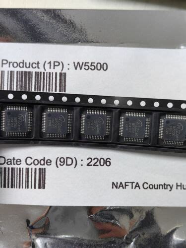 5pcs w5500 lqfp48 wiznet ethernet ic ethernet network module chips