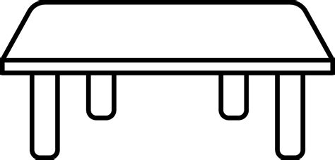 Flat Style Of Wooden Table Icon 25327817 Vector Art At Vecteezy