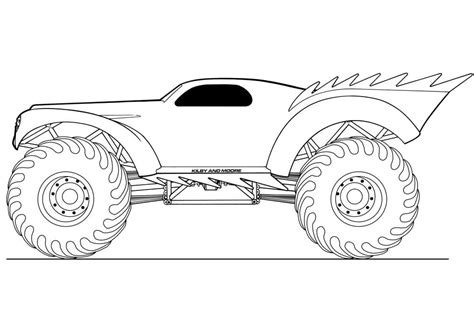 Раскраски Монстр Трак Распечатать бесплатно