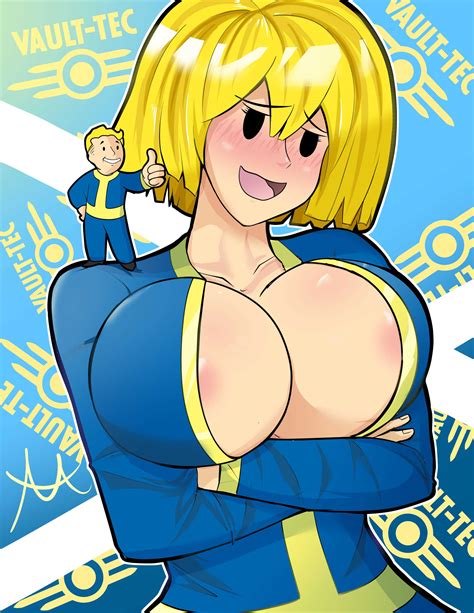 Rule 34 Areolae Big Breasts Blank Eyes Blonde Hair Blush Fallout Mob Face Nude Nude Female