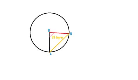 Geometry Find The Length Of The Chord Given That The Circle S
