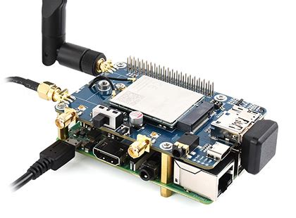 Raspberry Pi LTE Cat 6 Communication HAT LTE A Global Multi Band GNSS Positioning Comes With