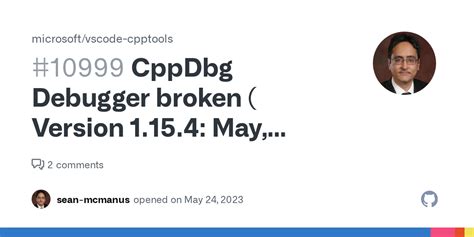 Cppdbg Debugger Broken Version 1154 May 2023 · Issue 10999