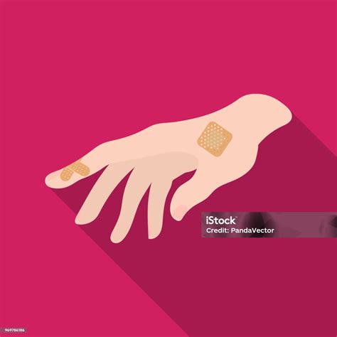 팔에 살 균 석고입니다 평면 스타일 벡터 기호 재고 일러스트 웹에 의학 단일 아이콘 건강관리와 의술에 대한 스톡 벡터 아트 및