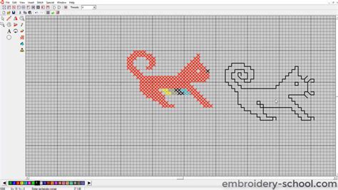 Embroidery School Инструменты выделения и трансформирования в Wilcom Cross Stitch