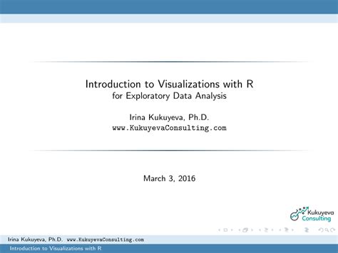 Pdf Introduction To Visualizations With R For Exploratory Data Analysis