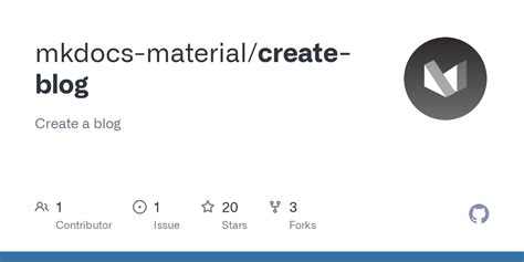 Create Blogmkdocsyml At Main · Mkdocs Materialcreate Blog · Github