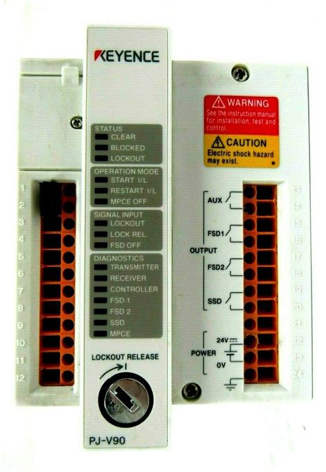 Used Keyence Pj V90 Light Curtain Sensor Controller Pjv90 Sb