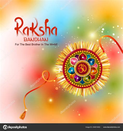 Rakhi Background For Indian Festival Raksha Bandhan Celebration Stock