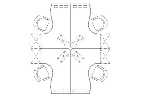 Dwg File Of Table 2d Model