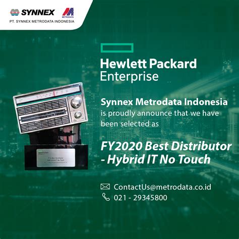 Synnex Metrodata Indonesia Is Proudly Announce That We Have Been Selected As FY2020 Best