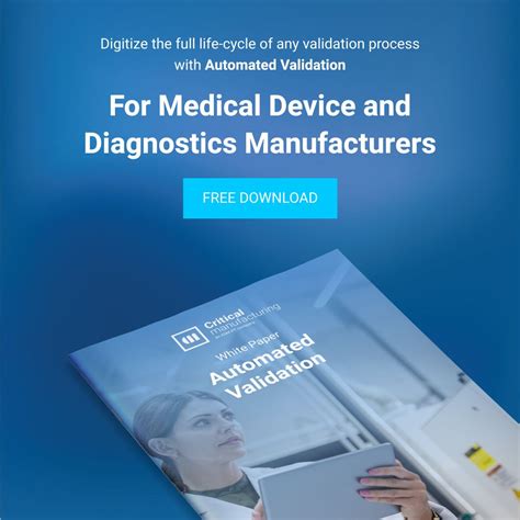 Critical Manufacturing On Linkedin Automated Validation For Medical